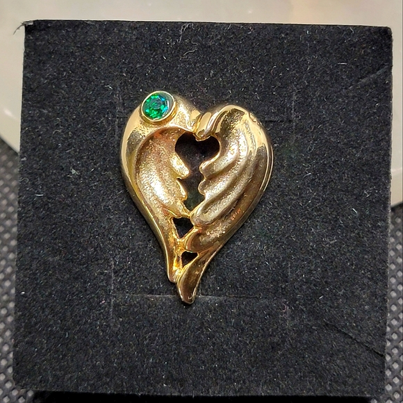 Jewelry | May Birth Month Healing Angel Wings Lapel Pin Birthstone ...